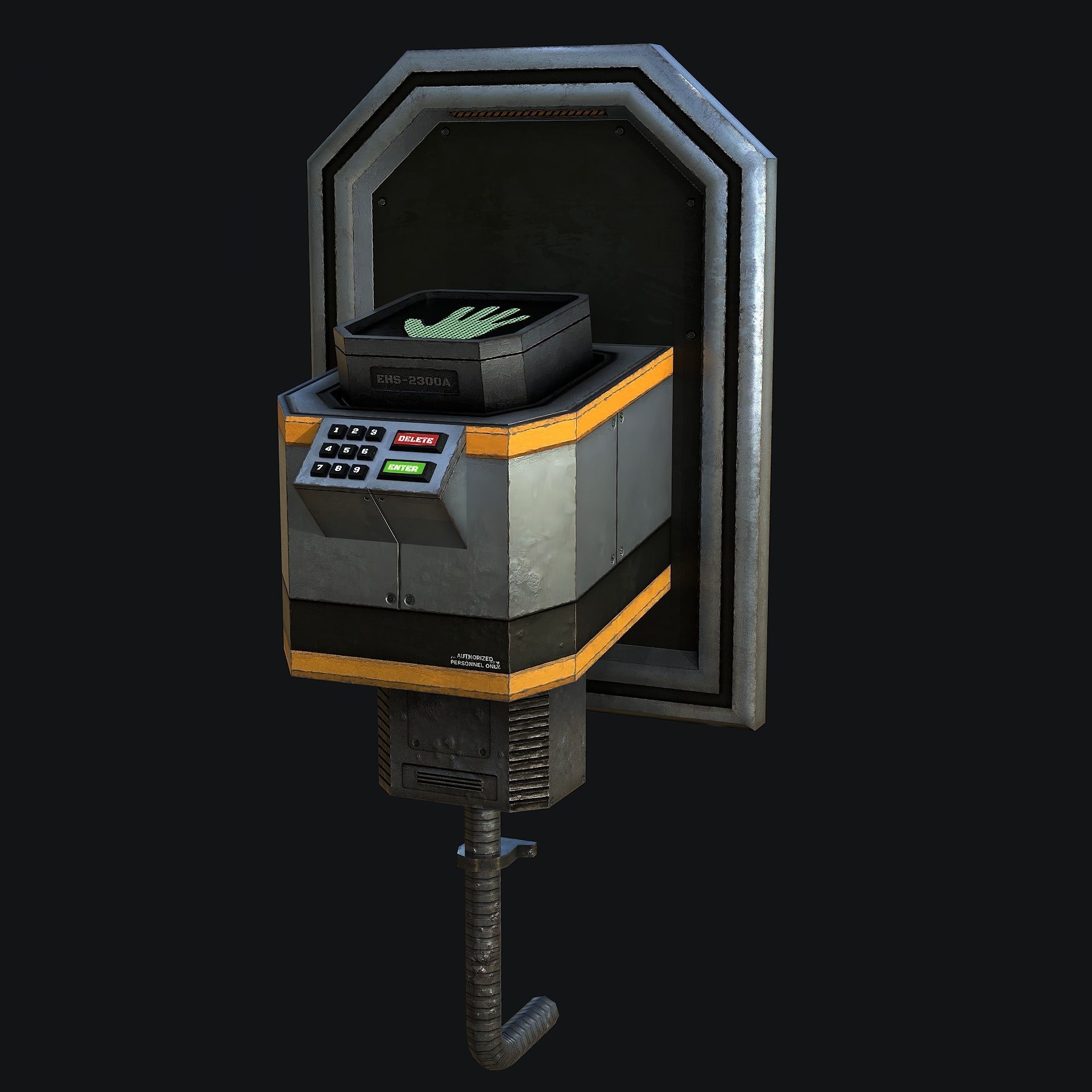 3D model Sci-Fi Hand Lock VR / AR / low-poly | CGTrader
