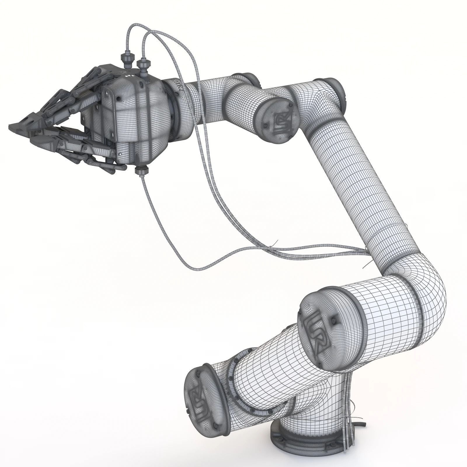 Universal Robots Ur5 With Robotiq Three Finger Adaptive Gripper 3D ...