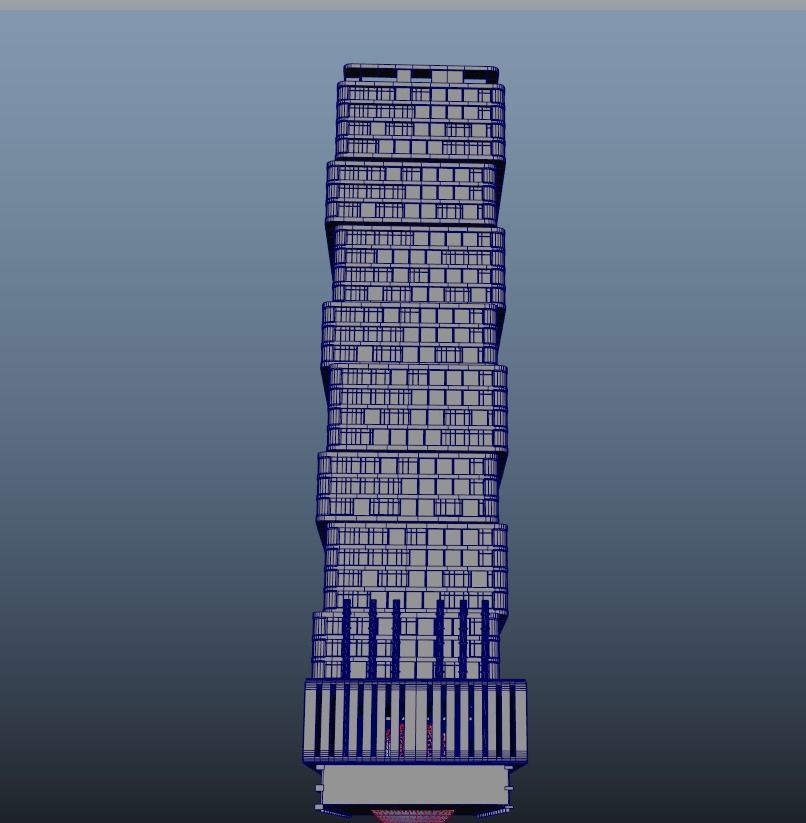 Lusail Marina Twin Tower 3D model | CGTrader
