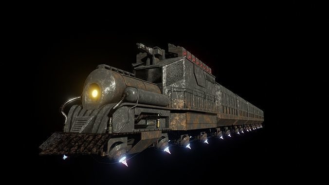 Nuclear Train Model 3D model animated | CGTrader