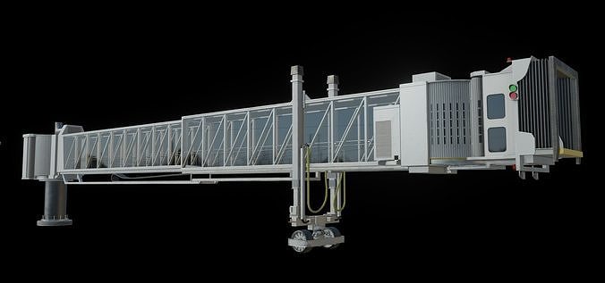 3D model Jetway for MSFS Xplane and flight simulator VR / AR / low-poly ...