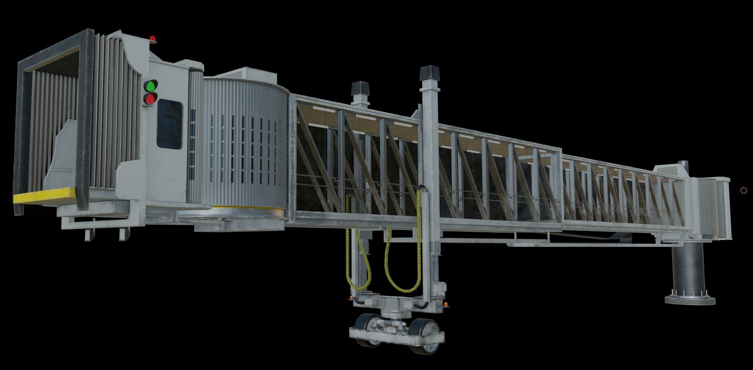 3D model Jetway for MSFS Xplane and flight simulator VR / AR / low-poly ...
