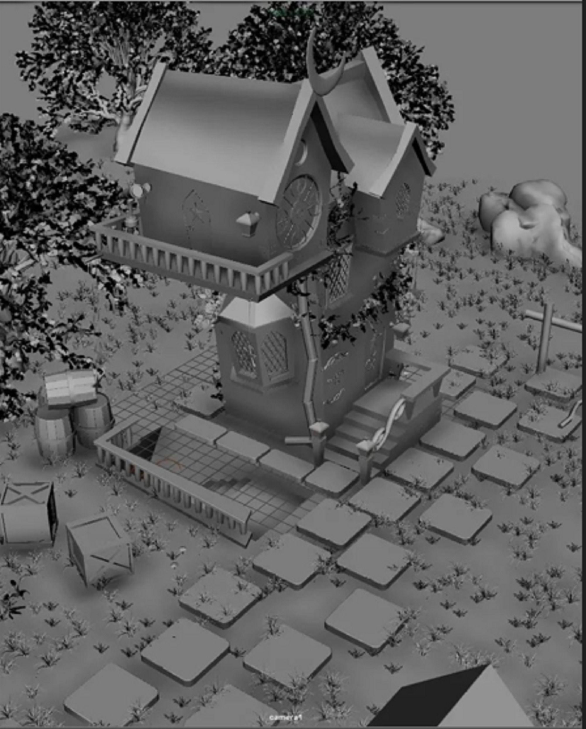 A Beautiful Arcane House 3D model | CGTrader