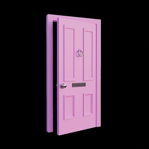 Pink Door Model free 3D model | CGTrader