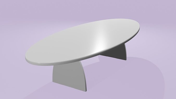 plastic table free 3D model | CGTrader