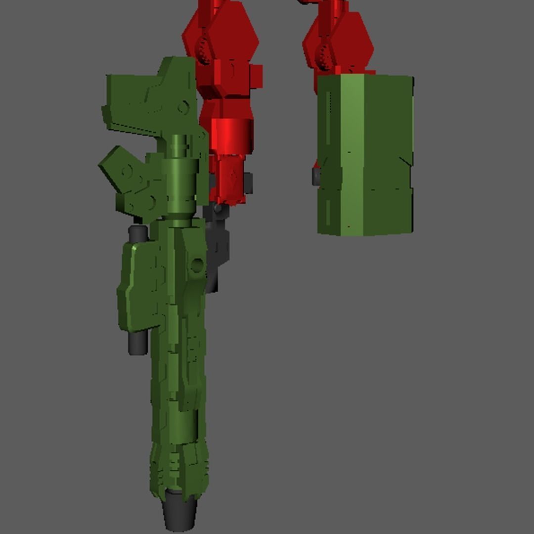 GUNDAM BEAM CANNON AND LAUNCHER MISSILE 3D model 3D printable | CGTrader