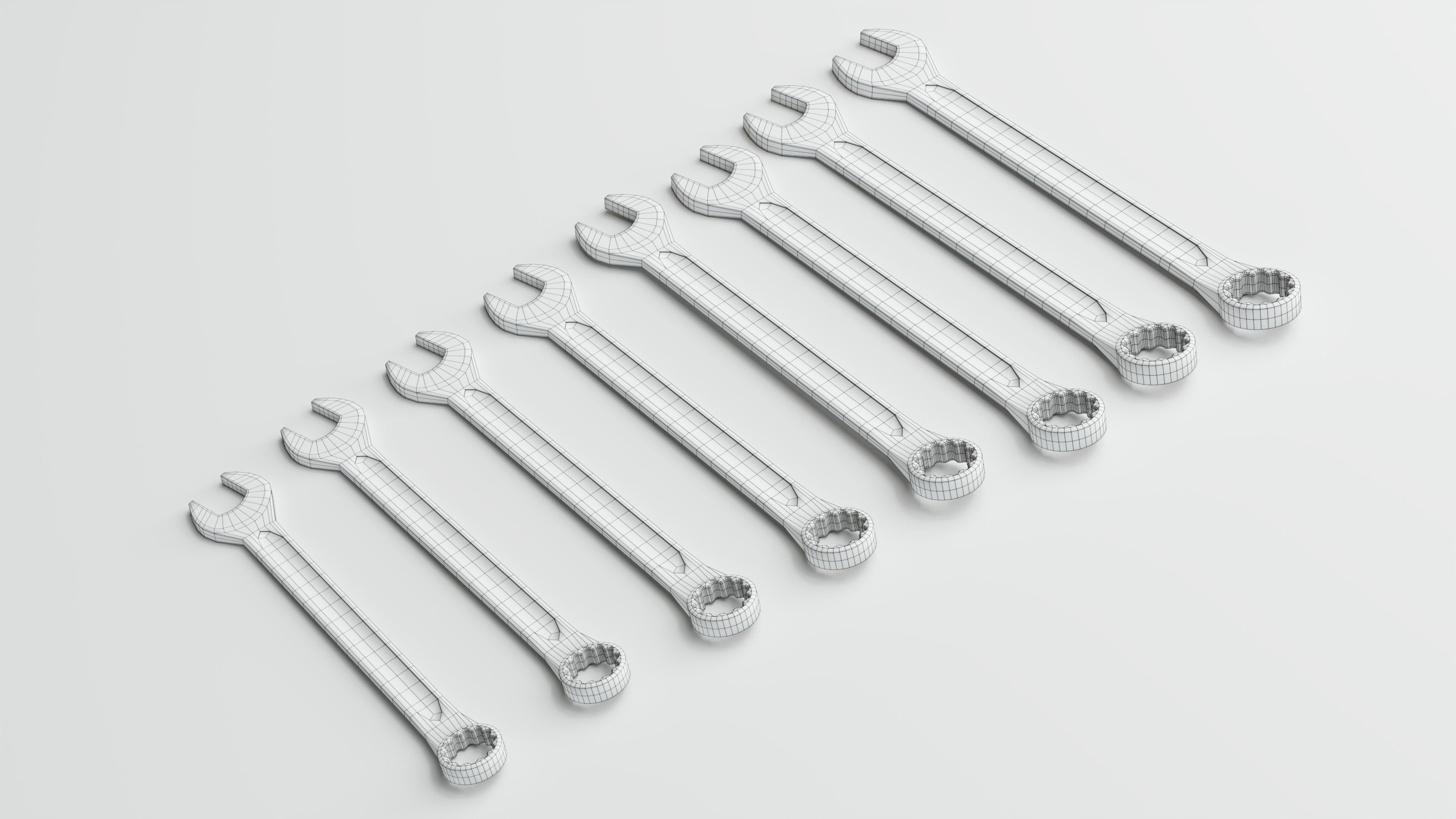 Block spanners 3D model | CGTrader