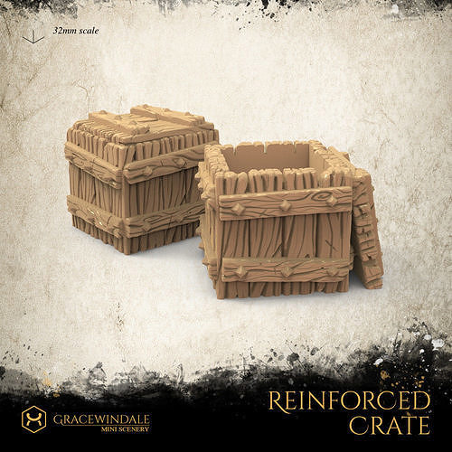 Reinforced Crate 3D model 3D printable | CGTrader