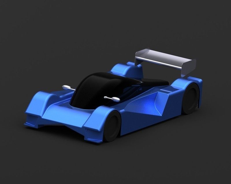 Racing car for CFD training free 3D model | CGTrader