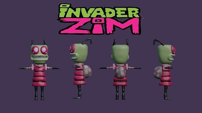 3D model Invader Zim VR / AR / low-poly | CGTrader