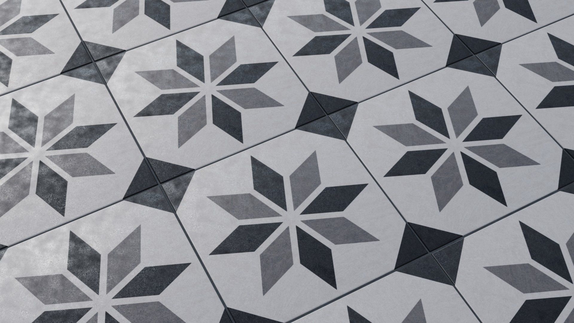 3D model Bathroom Floor Tile 3D Model VR / AR / low-poly | CGTrader