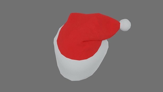 3D model Santa Hat Game Ready VR / AR / low-poly | CGTrader