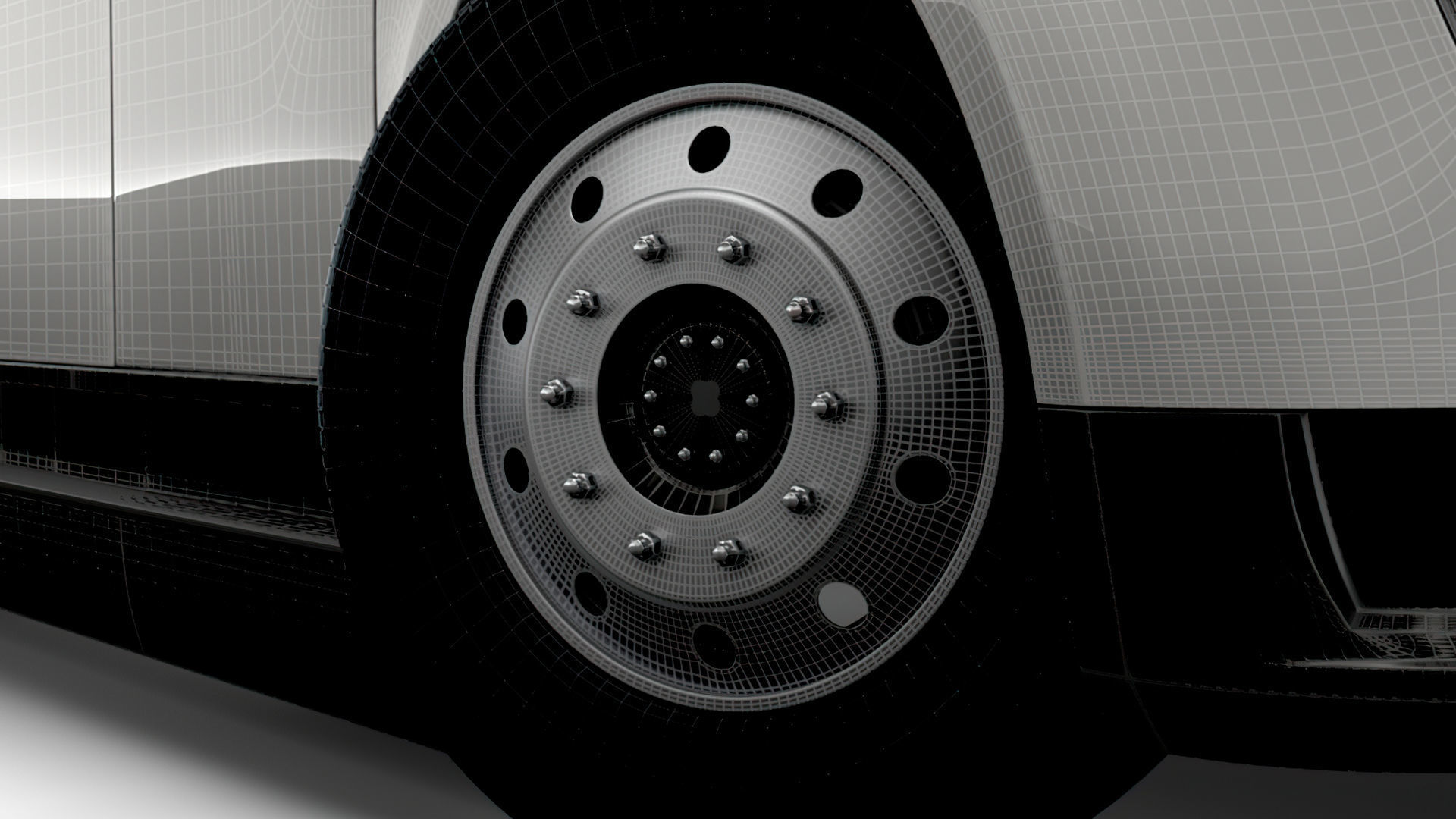 Tesla Semi Truck 2023 wheel 3D model | CGTrader