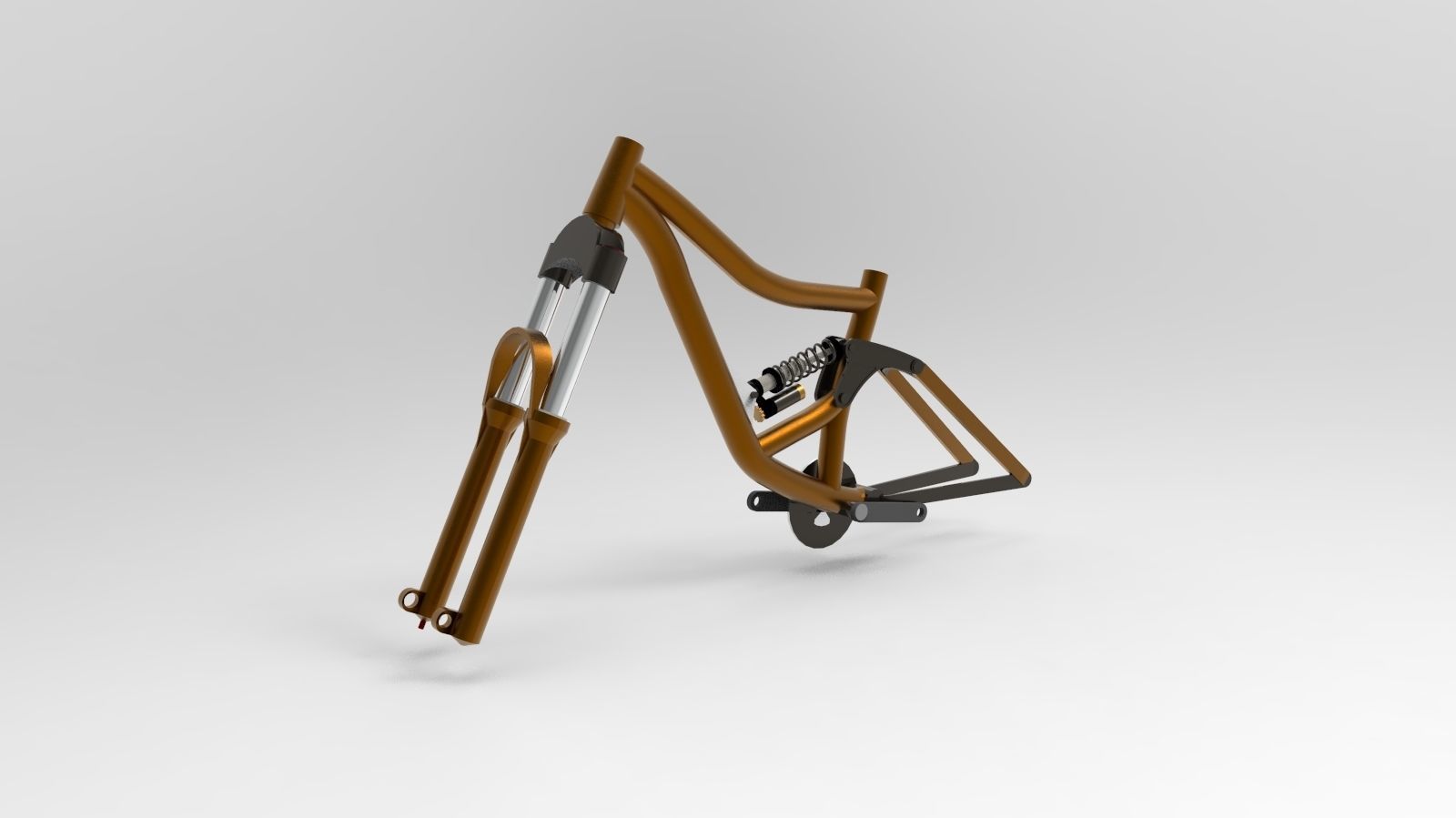 Downhill frame bike 3D model | CGTrader