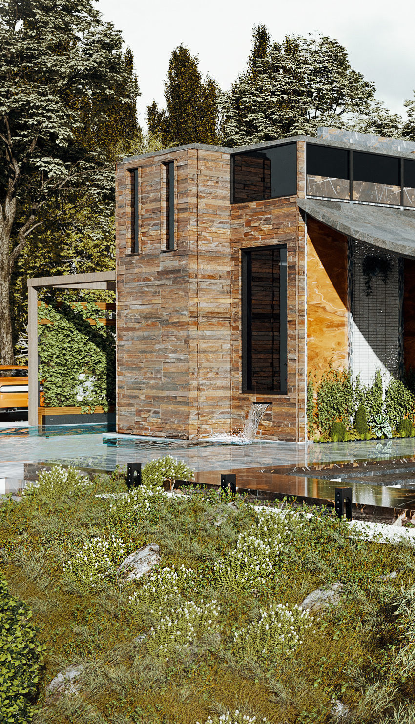 Modern Tropical House 3D model | CGTrader