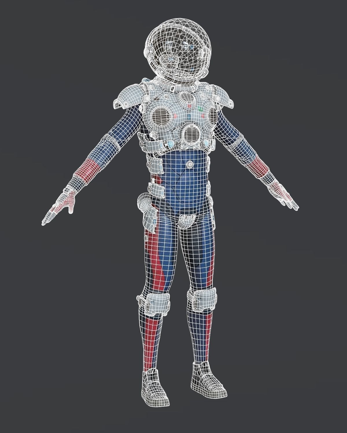 3D model Spacesuit Stylized VR / AR / low-poly | CGTrader