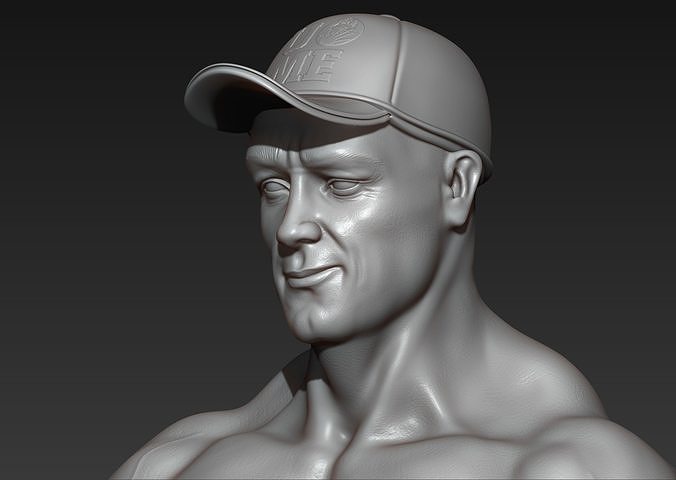 john cena face 3D model 3D printable | CGTrader