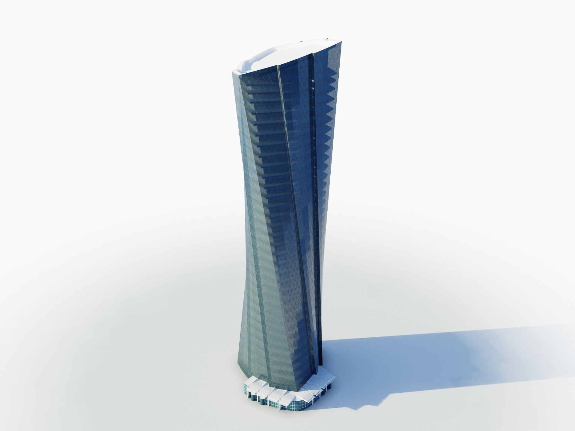 3D model Al bidda tower -Qatar doha VR / AR / low-poly | CGTrader
