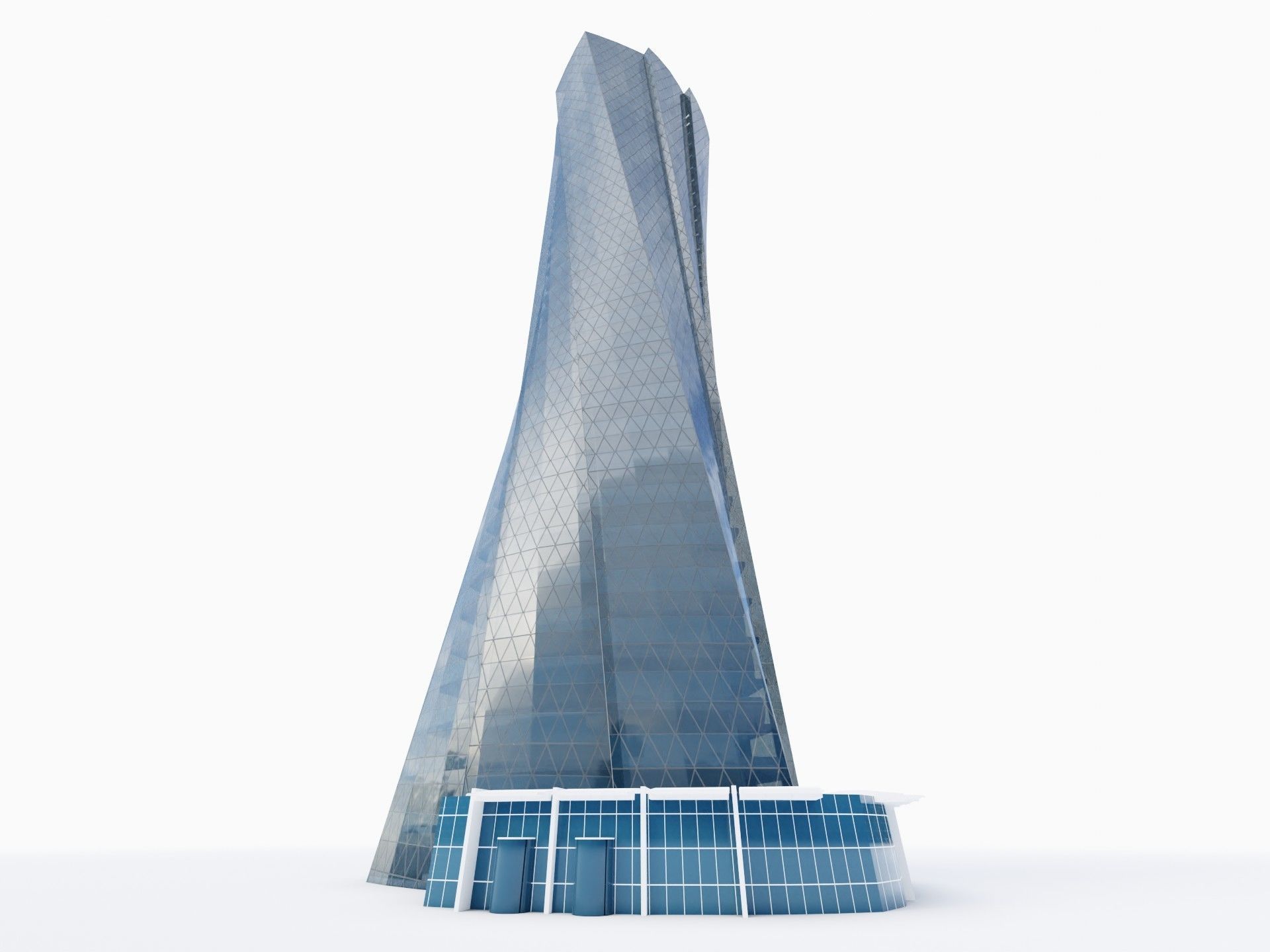 3D model Al bidda tower -Qatar doha VR / AR / low-poly | CGTrader