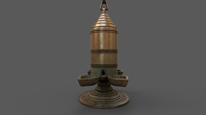 oil lamp 3D model | CGTrader