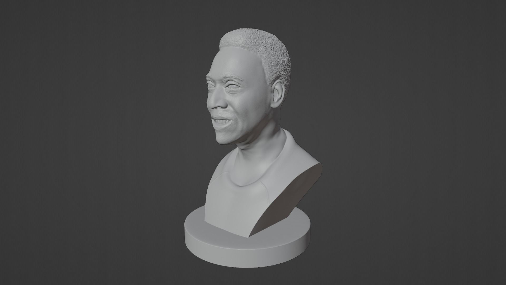 Pele Bust 3D Printable 3D print model 3D model 3D printable | CGTrader