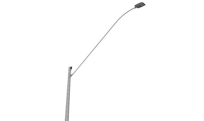 Concrete Lamp Post - Light Pole - Light Post - Street Light 50 3D model ...