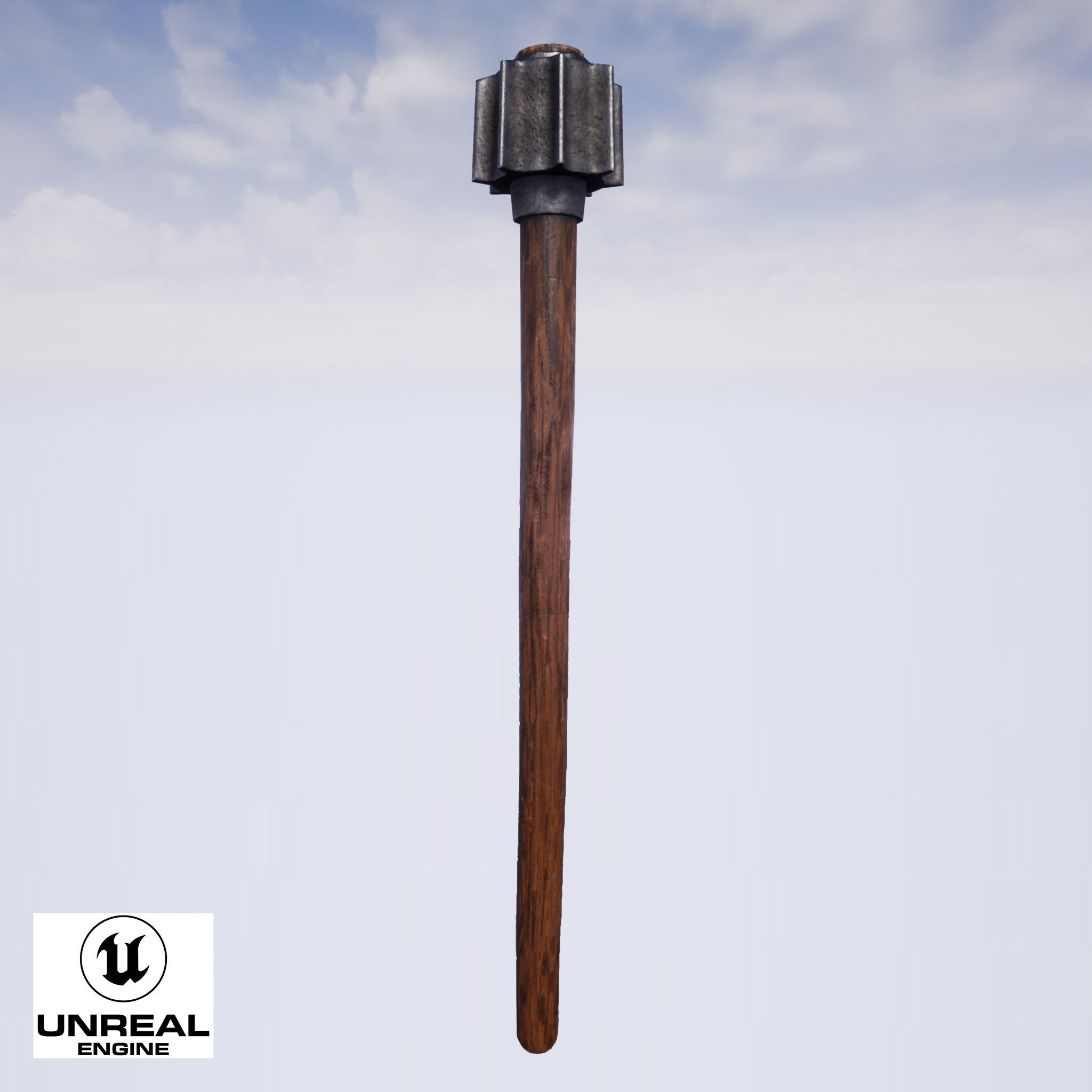 3D model Melee Trench Mace VR / AR / low-poly | CGTrader