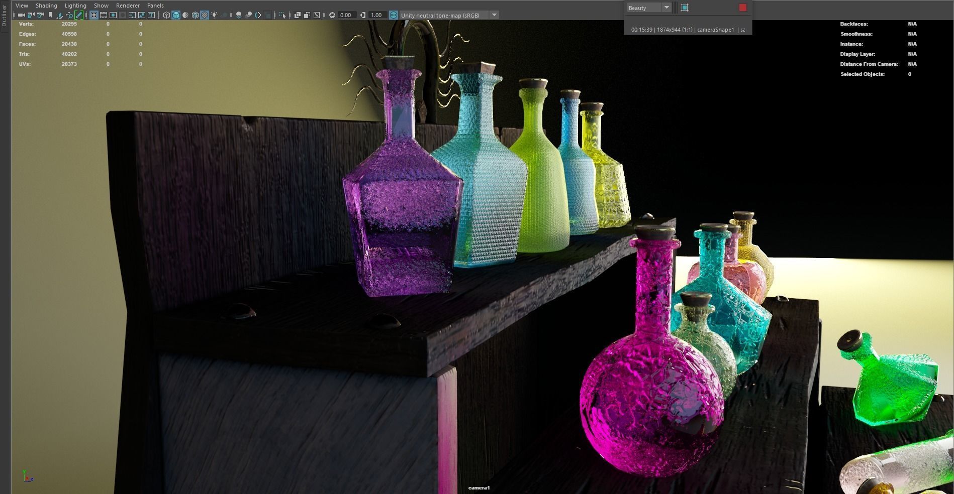 Patterned Potion Bottles 3D model | CGTrader