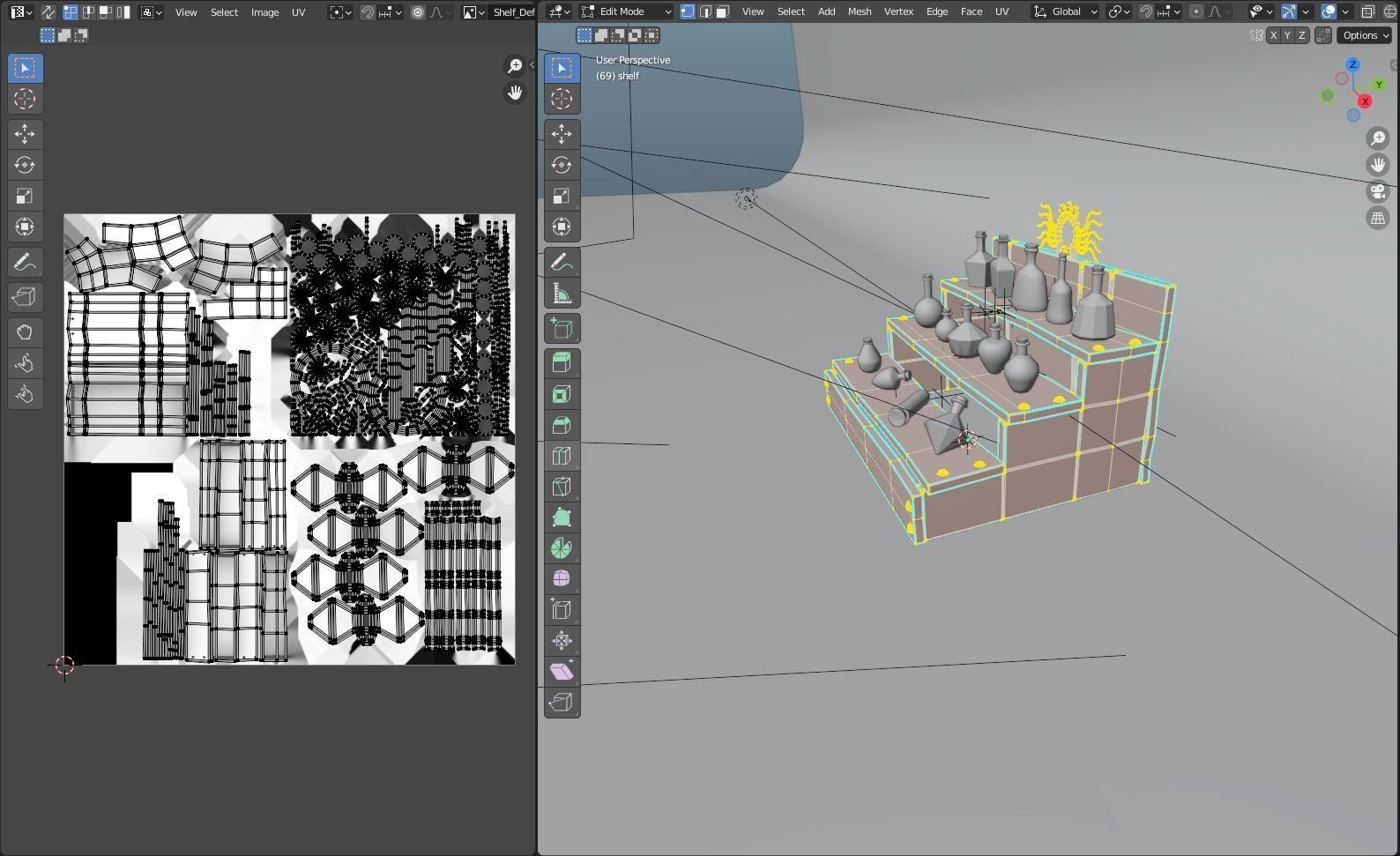Patterned Potion Bottles 3D model | CGTrader