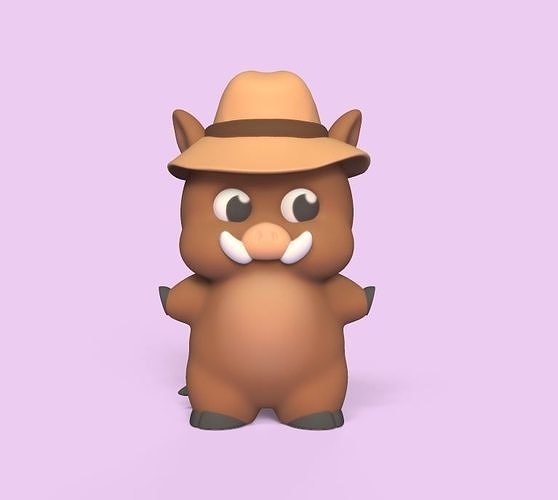 Boar Hat 3D model 3D printable | CGTrader
