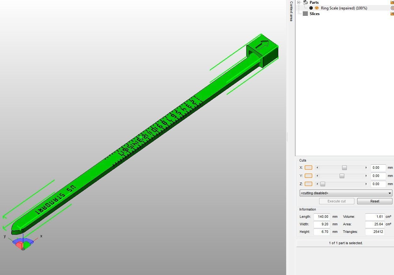 US Finger Ring Sizer 3D model 3D printable | CGTrader