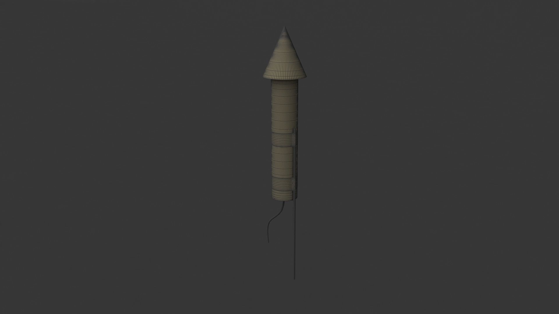 3D model Firework Rocket VR / AR / low-poly | CGTrader