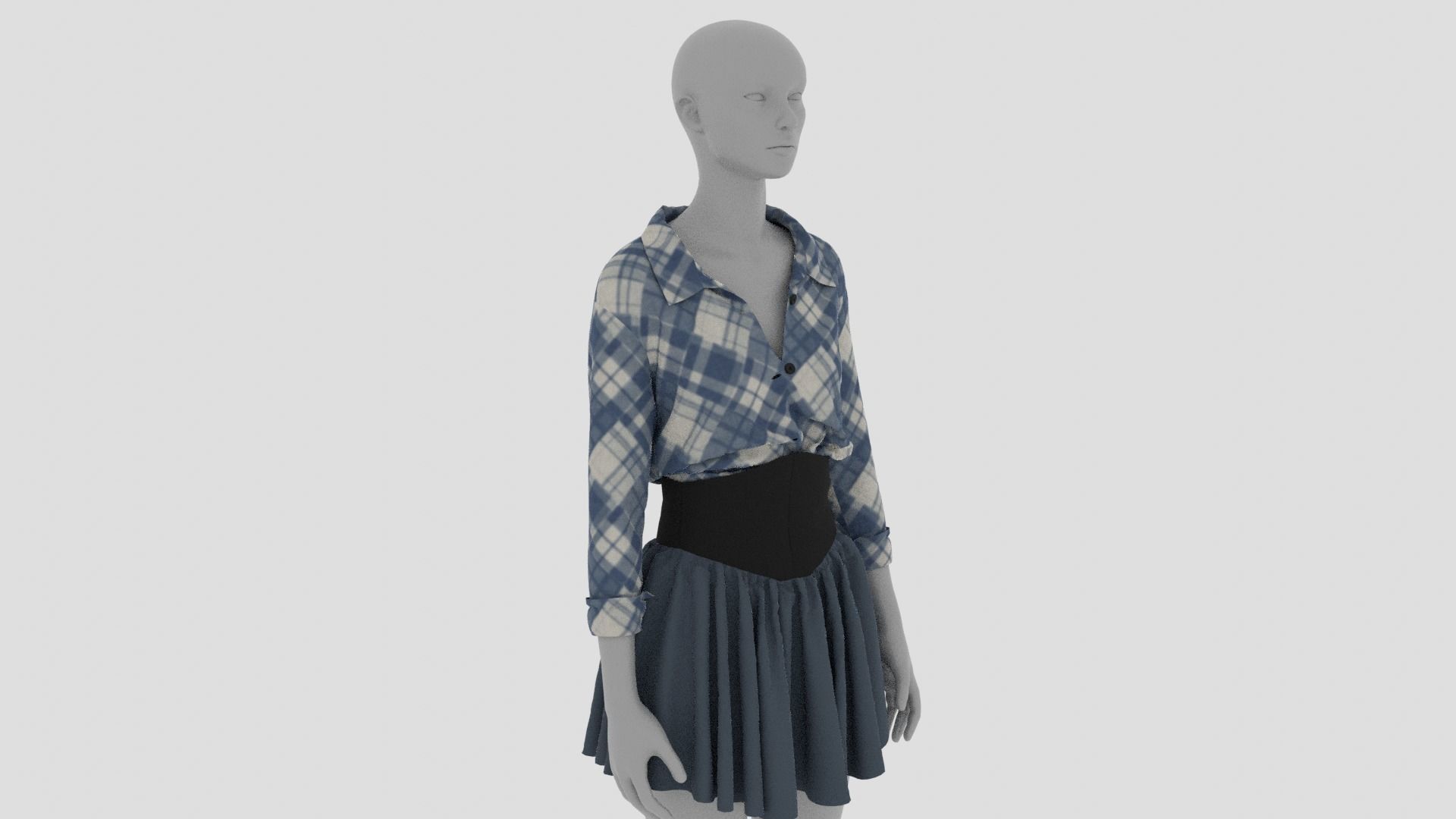 3D model Womens Dress - Female Outfit Clothes VR / AR / low-poly | CGTrader