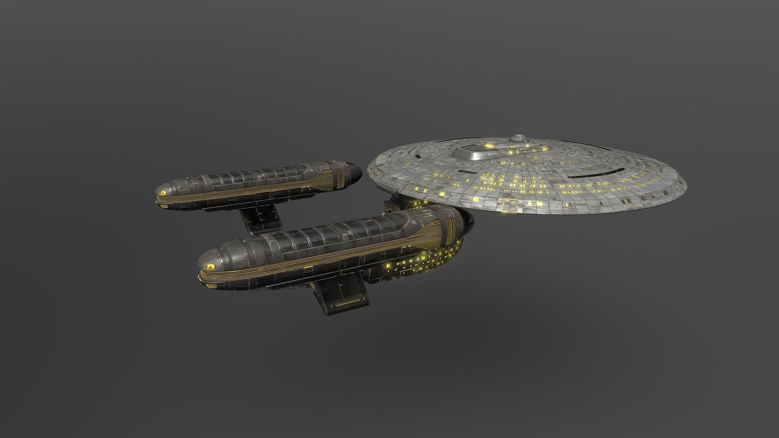 27-spaceship star trek ship 3D model | CGTrader