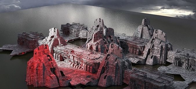 Sci Fi Science Exterior 5 3D model | CGTrader