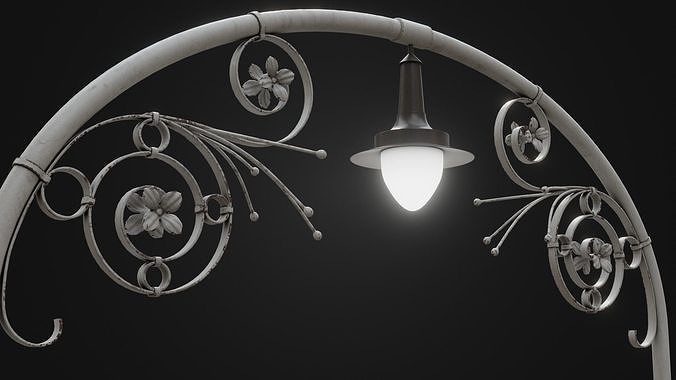 3D model Old Soviet Street Light 11 VR / AR / low-poly | CGTrader