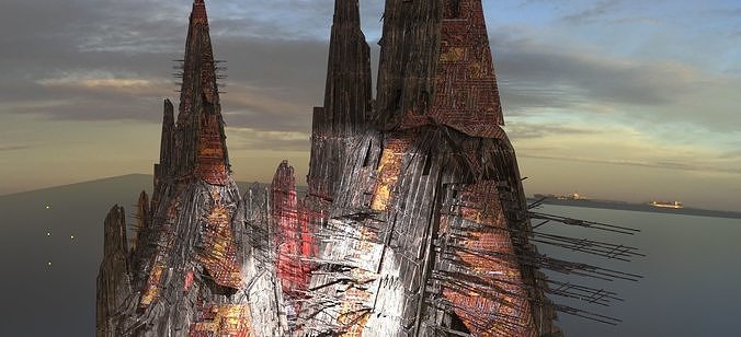 Emperor Master Towers Kit bash 3D model | CGTrader