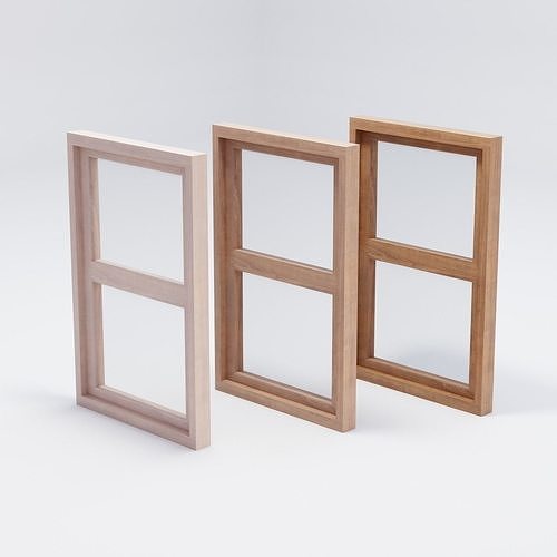 3D model Simple Wooden Window VR / AR / low-poly | CGTrader