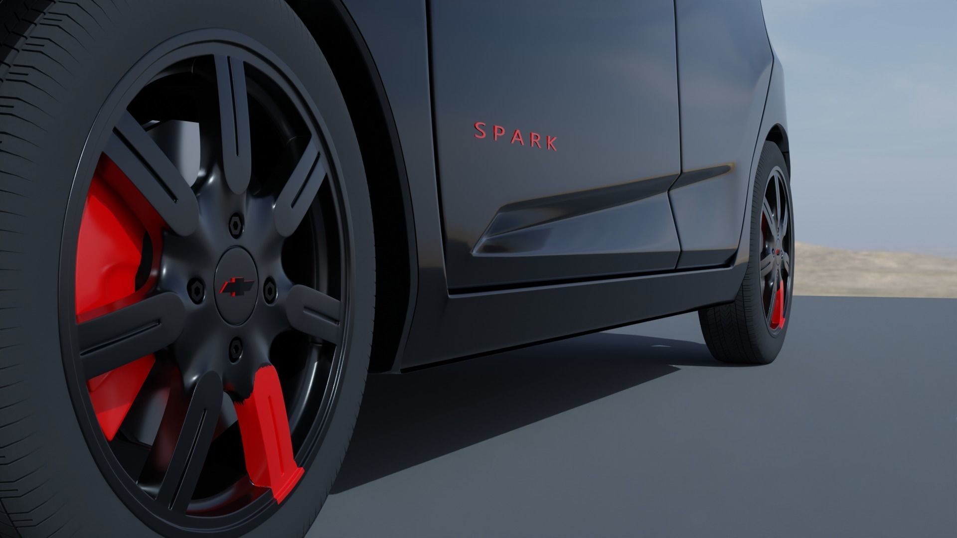 chevrolet saprk 3d models 3D model | CGTrader