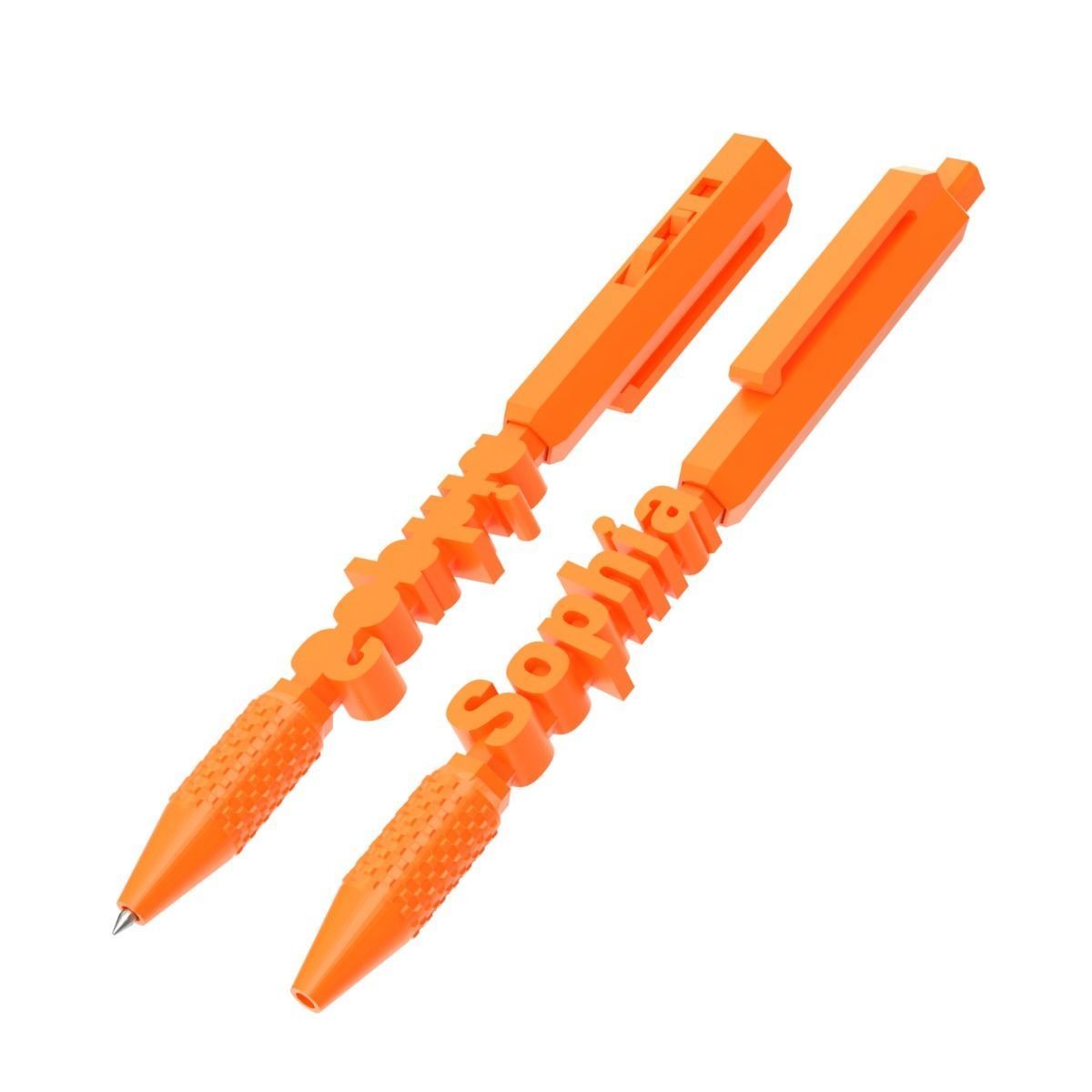 Printable Retractable Click Pen 3D model 3D printable | CGTrader