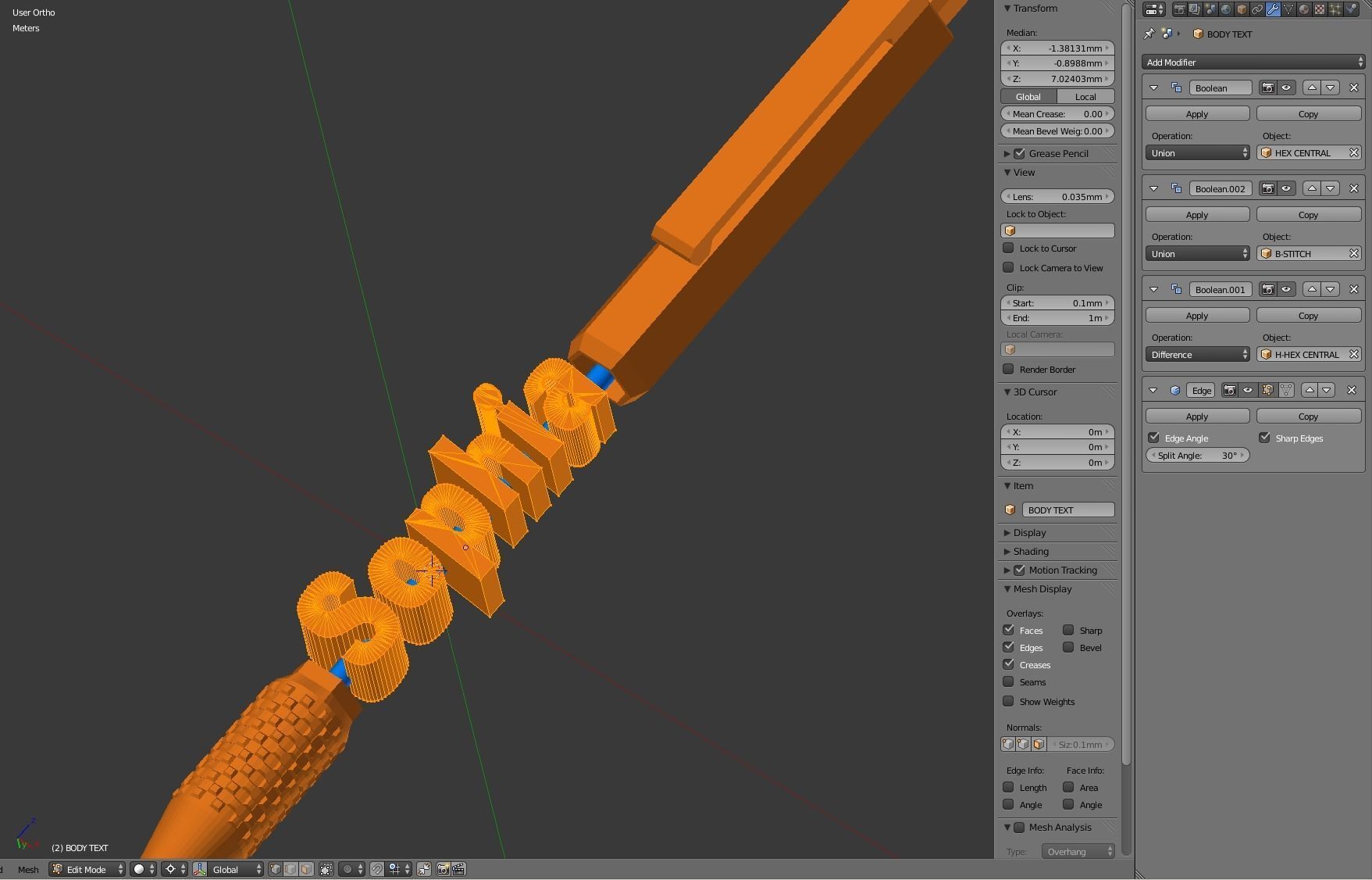 Printable Retractable Click Pen 3D model 3D printable | CGTrader