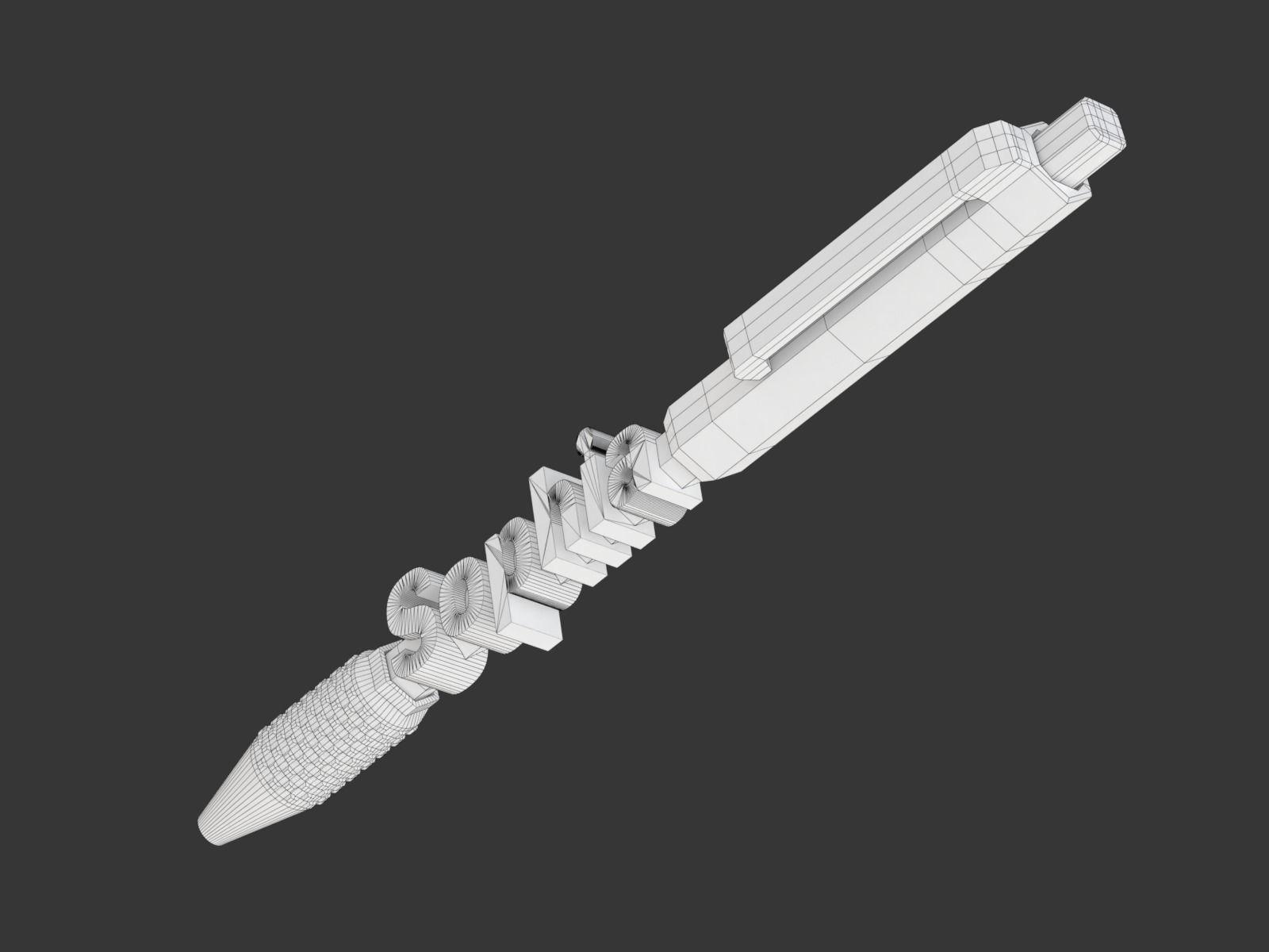 Printable Retractable Click Pen 3D model 3D printable | CGTrader