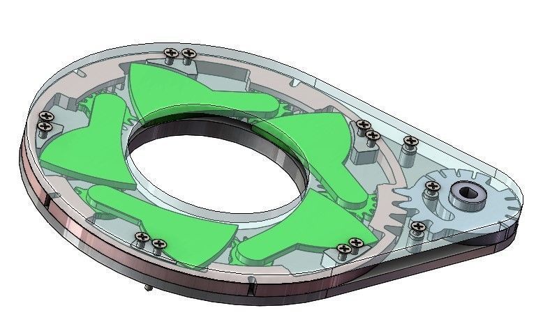 D50M5BTY2 mechanical mechanism 3d printing shutter iris diy 3D model 3D printable | CGTrader