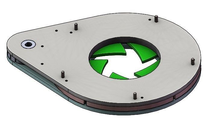 D50M5BTY2 mechanical mechanism 3d printing shutter iris diy 3D model 3D ...