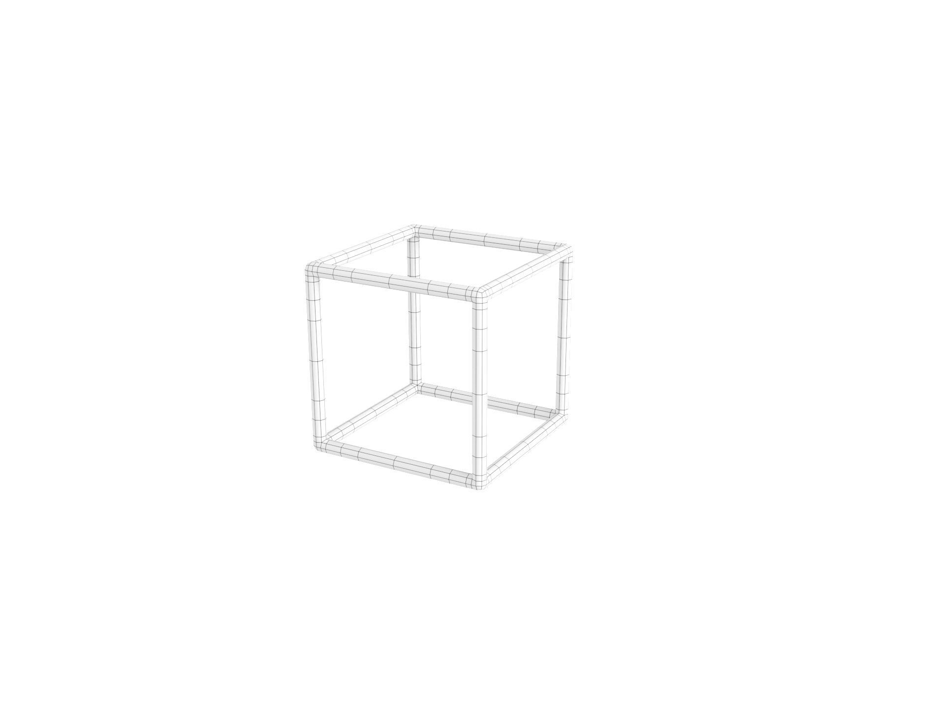 Cartoon Wire Cube 3D model | CGTrader