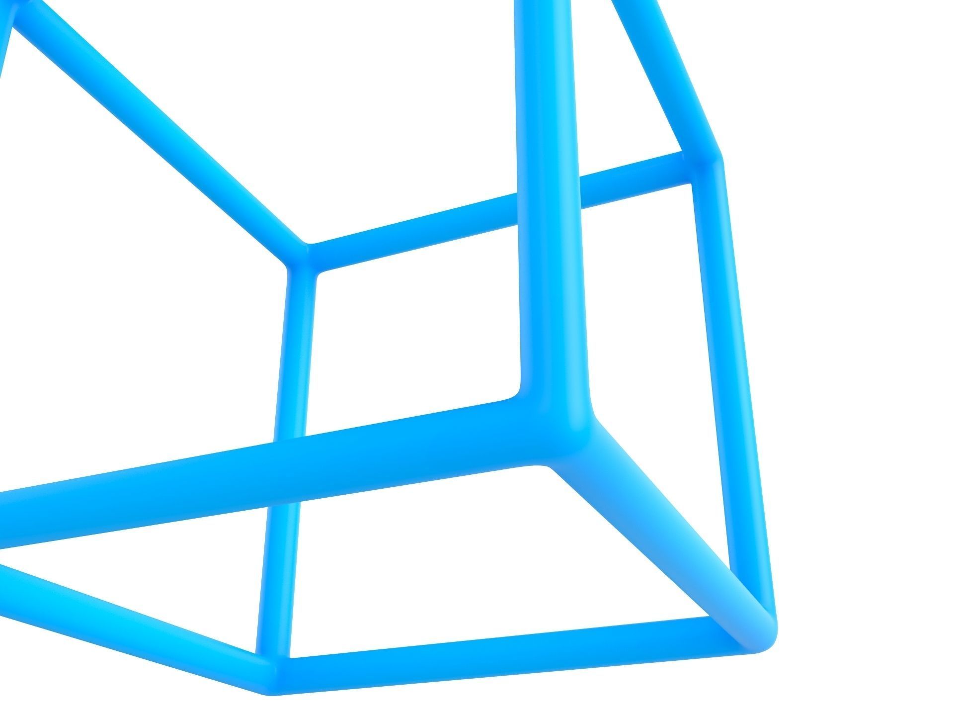 Cartoon Wire Cube 3D model | CGTrader
