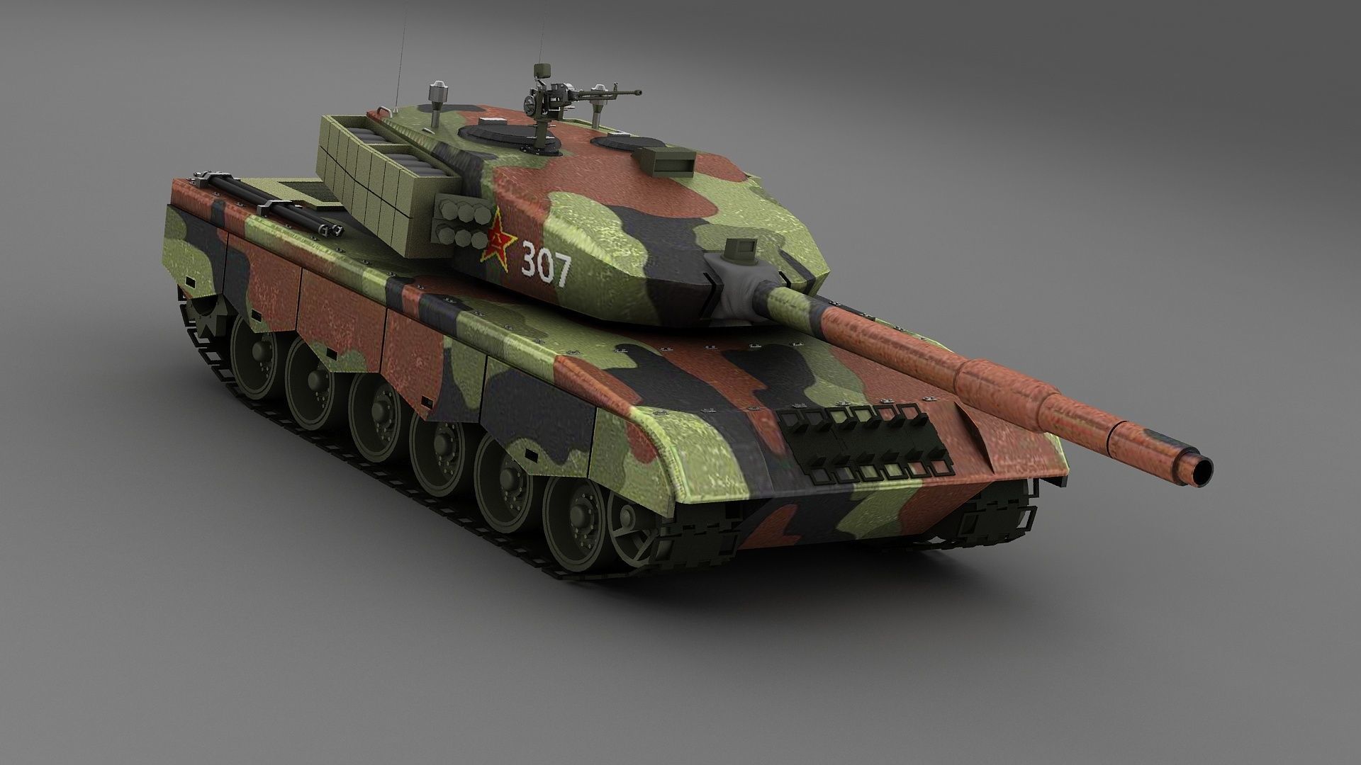 ZTZ96 Type96 Type85 MBT 96Tank NORINCO 3D model | CGTrader