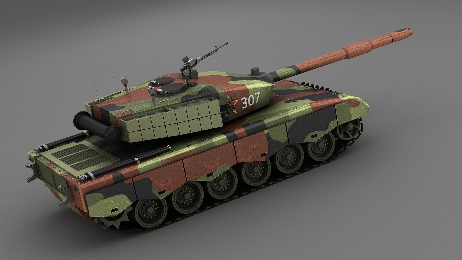 ZTZ96 Type96 Type85 MBT 96Tank NORINCO 3D model | CGTrader