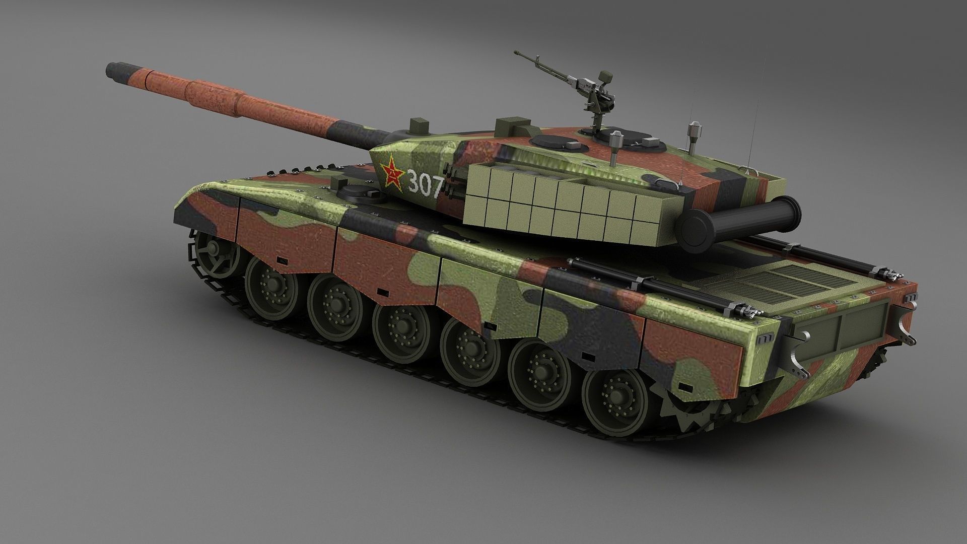 ZTZ96 Type96 Type85 MBT 96Tank NORINCO 3D model | CGTrader