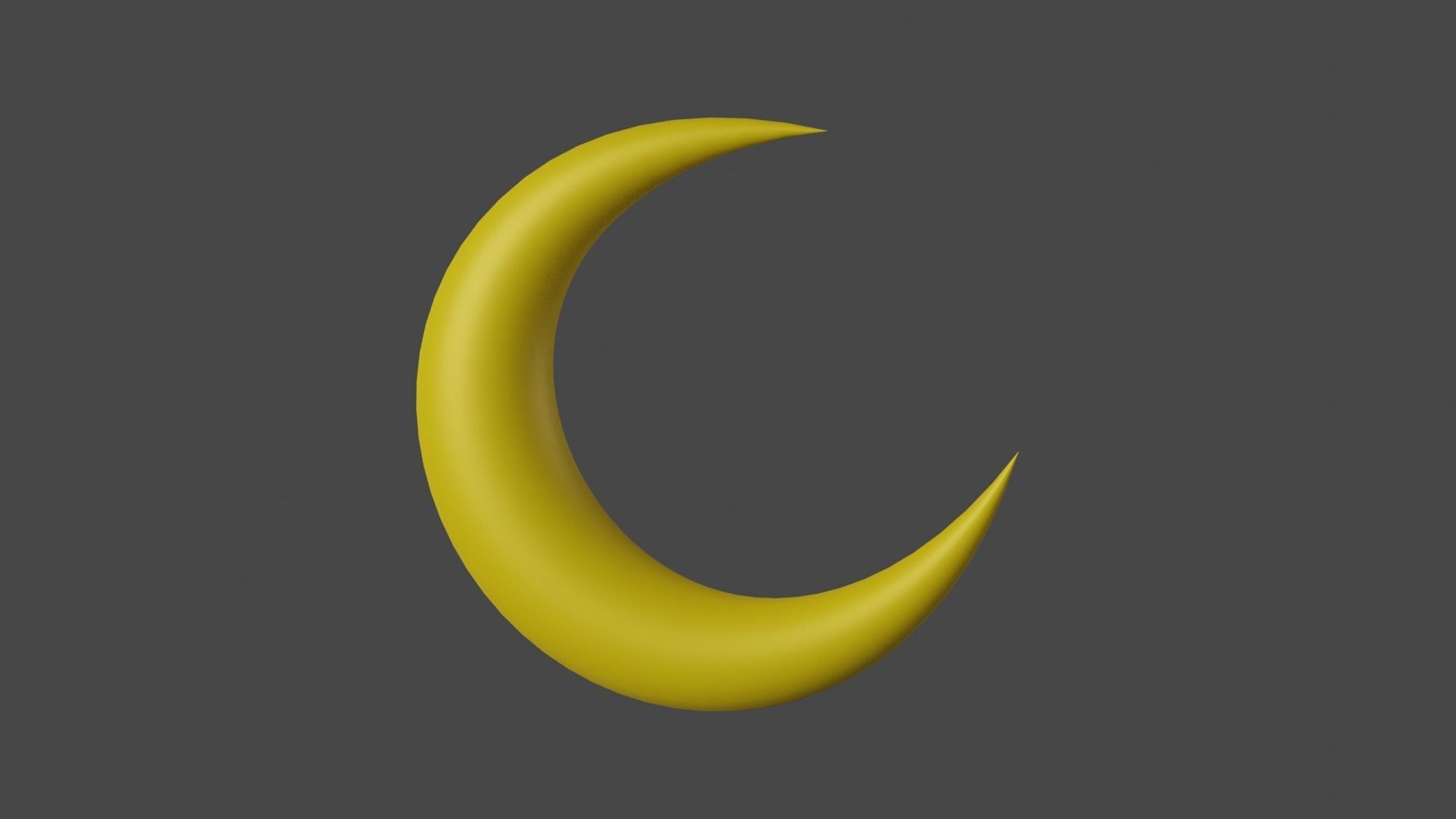 3D model Moon Icon VR / AR / low-poly | CGTrader